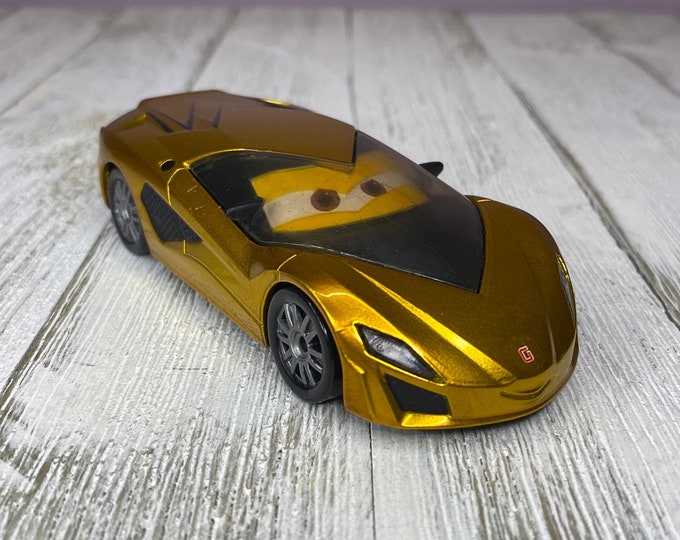 Disney Pixar Cars Large Scale Fabrizio Gold Lamborghini 4” Diecast ...