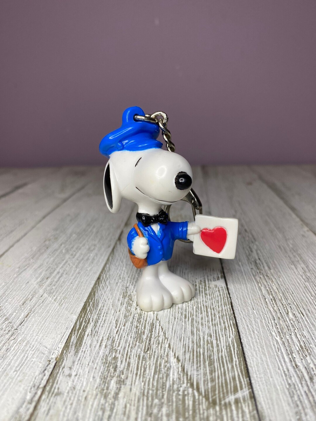 Peanuts Snoopy Valentines Day Mailman Postman 2.5 PVC Figure Keychain ...