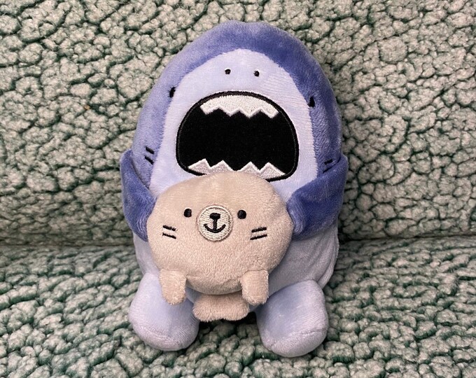 Samezu Jaggy and Yummy 6” Nom Nom Plush (tush Tag Cut Off) Kawaii Shark ...