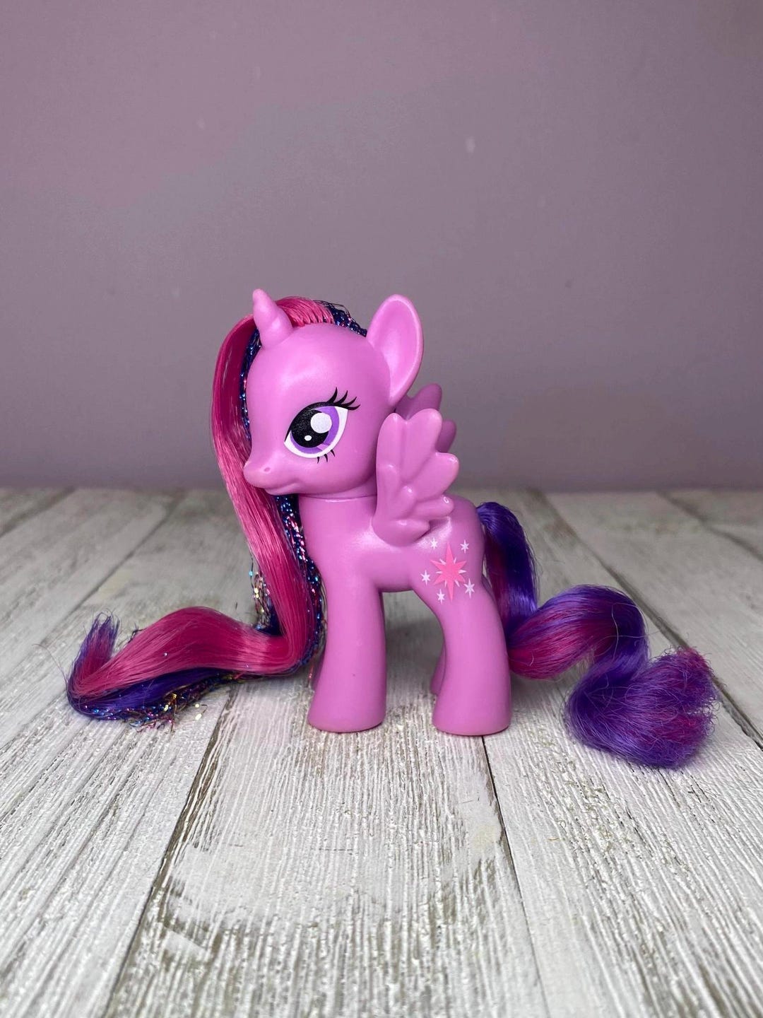 MLP G4 Rainbow Power Princess Twilight Sparkle Brushable Pony Tinsel ...