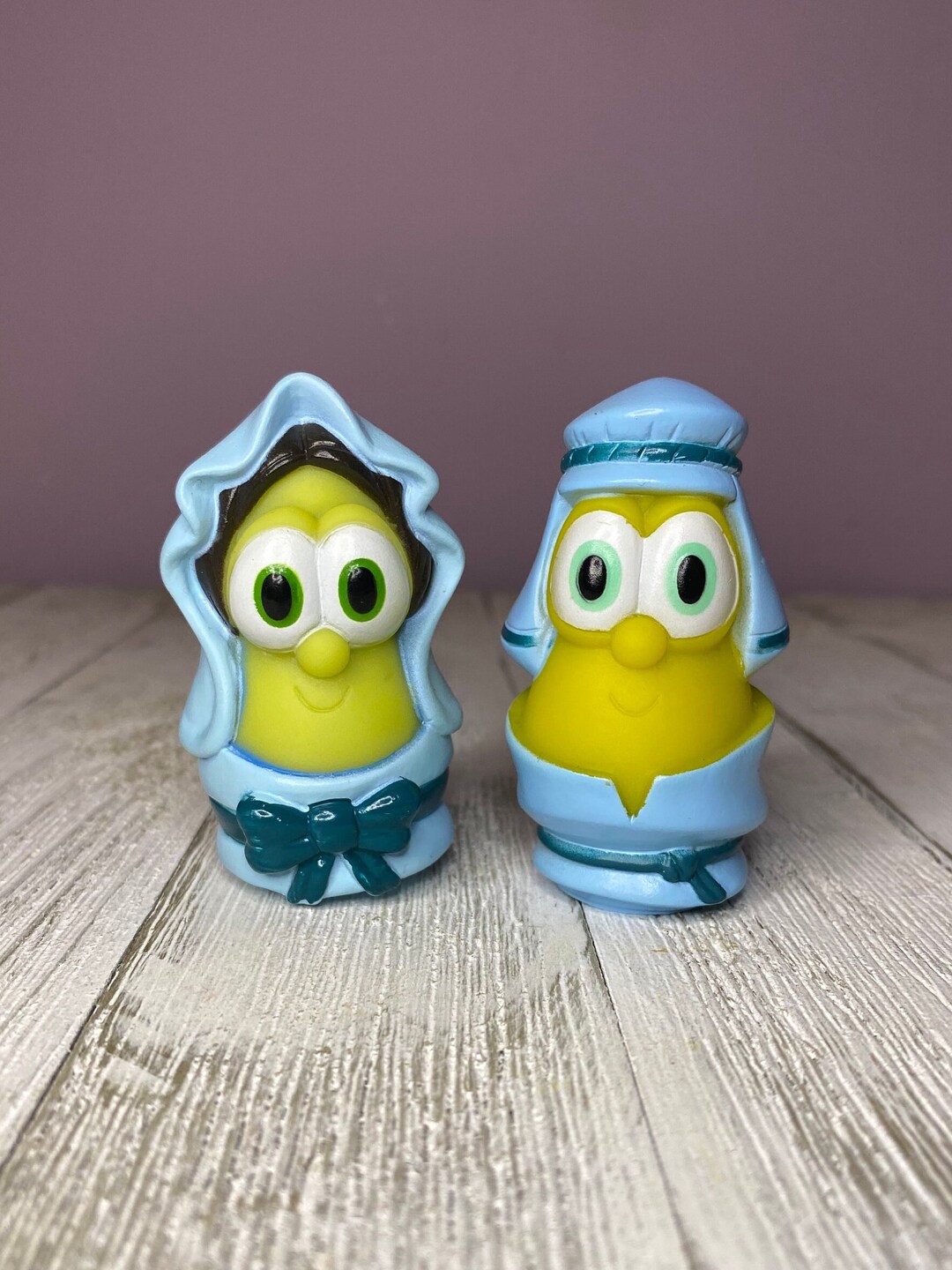 Veggie Tales Christmas Nativity Mary and Joseph Gourd - Etsy