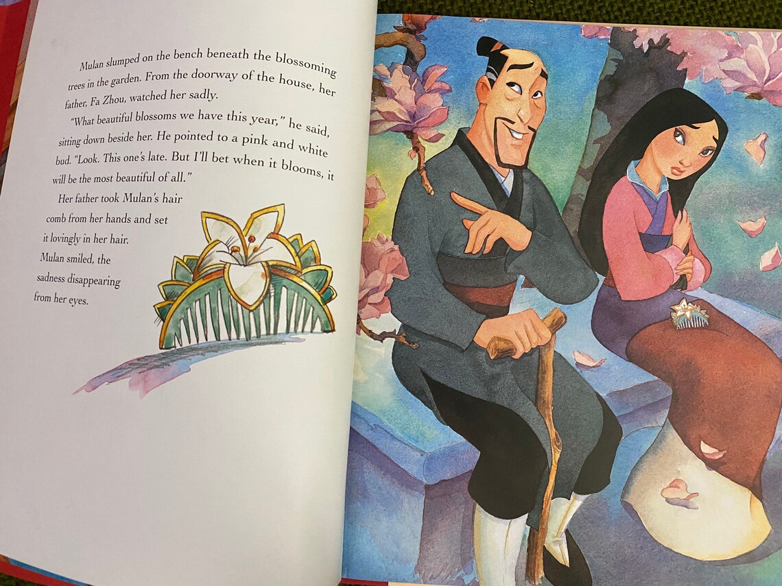1998 Disney Mulan Hardcover Book 12.25x10.25 | Etsy