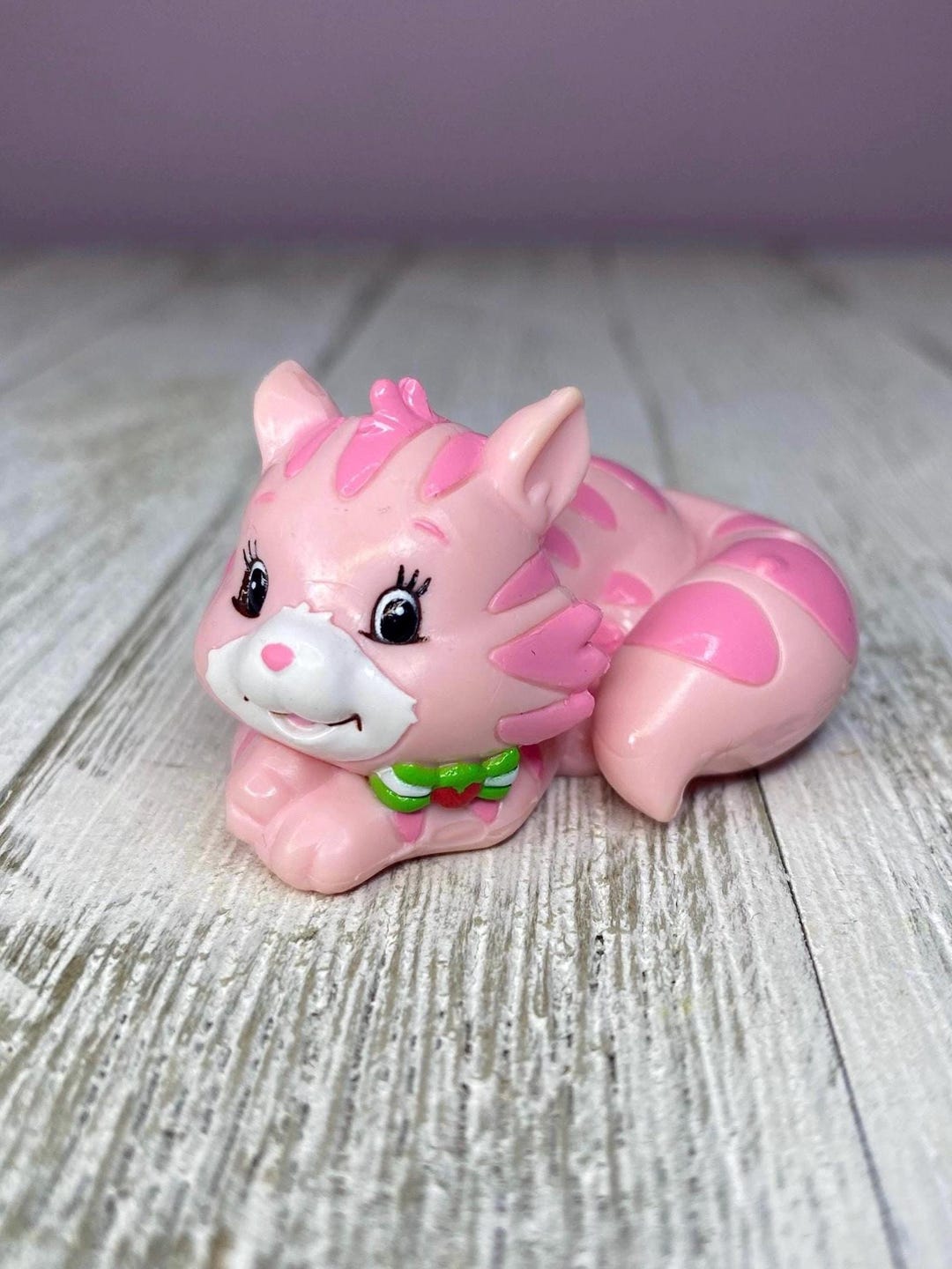Strawberry Shortcake’s Pink Pet Cat Custard 2” Mini PVC Figure (2003 ...