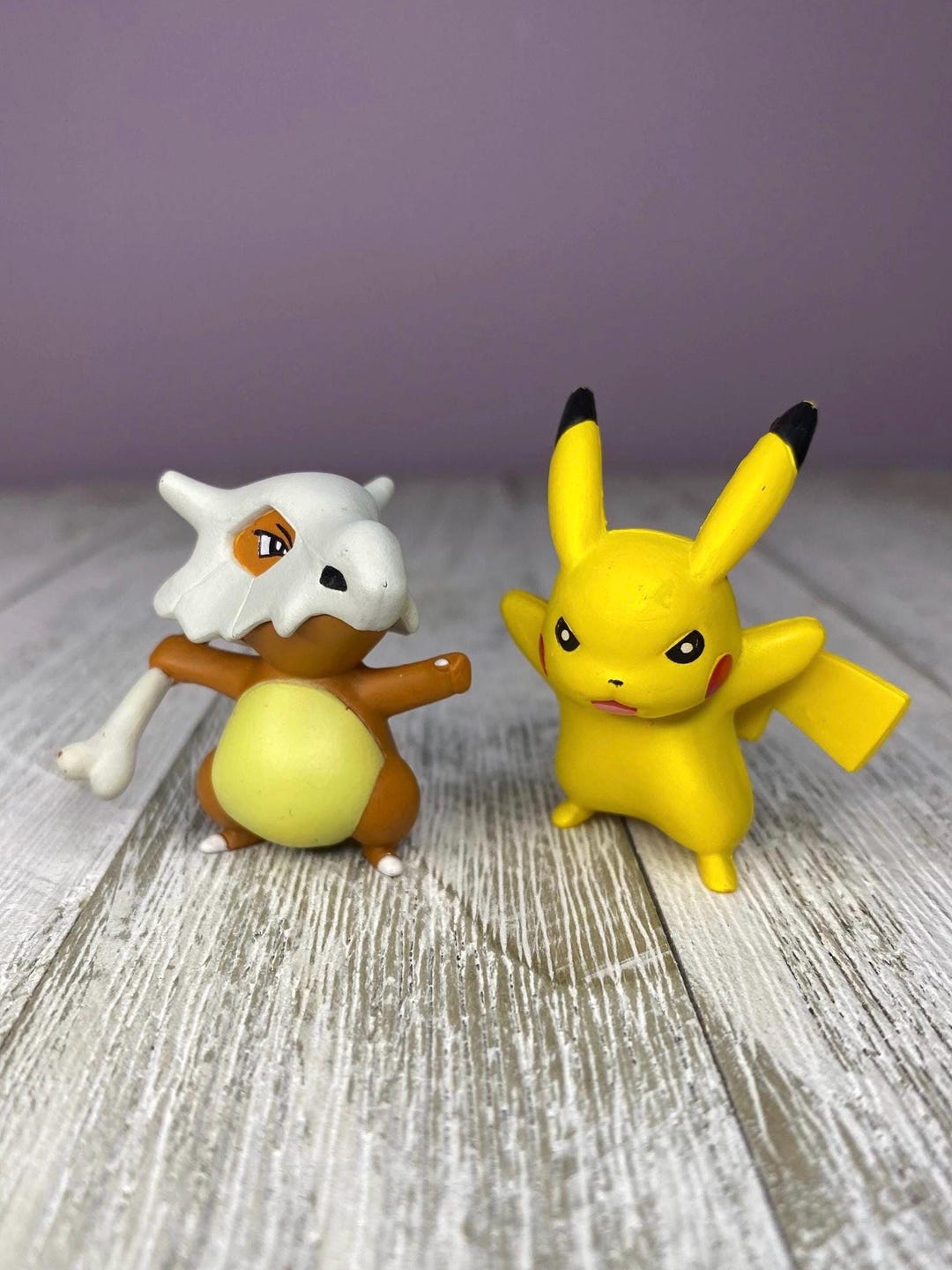 Pokémon Pikachu and Cubone 1.5” Mini Figures Cake Toppers (tomy ...