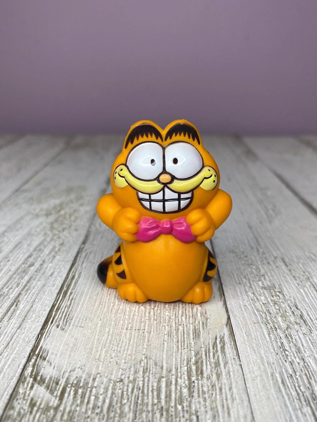 1981 Garfield With Bow Tie 2.25 PVC Figure Cake Topper united Feature ...