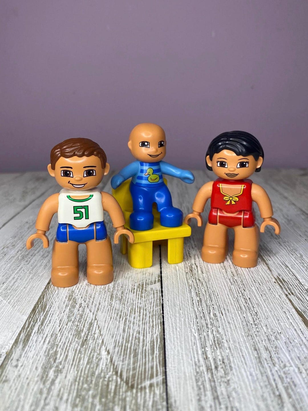 LEGO Duplo Family Mom, Dad, and Baby Boy Figures (see Description) - Etsy