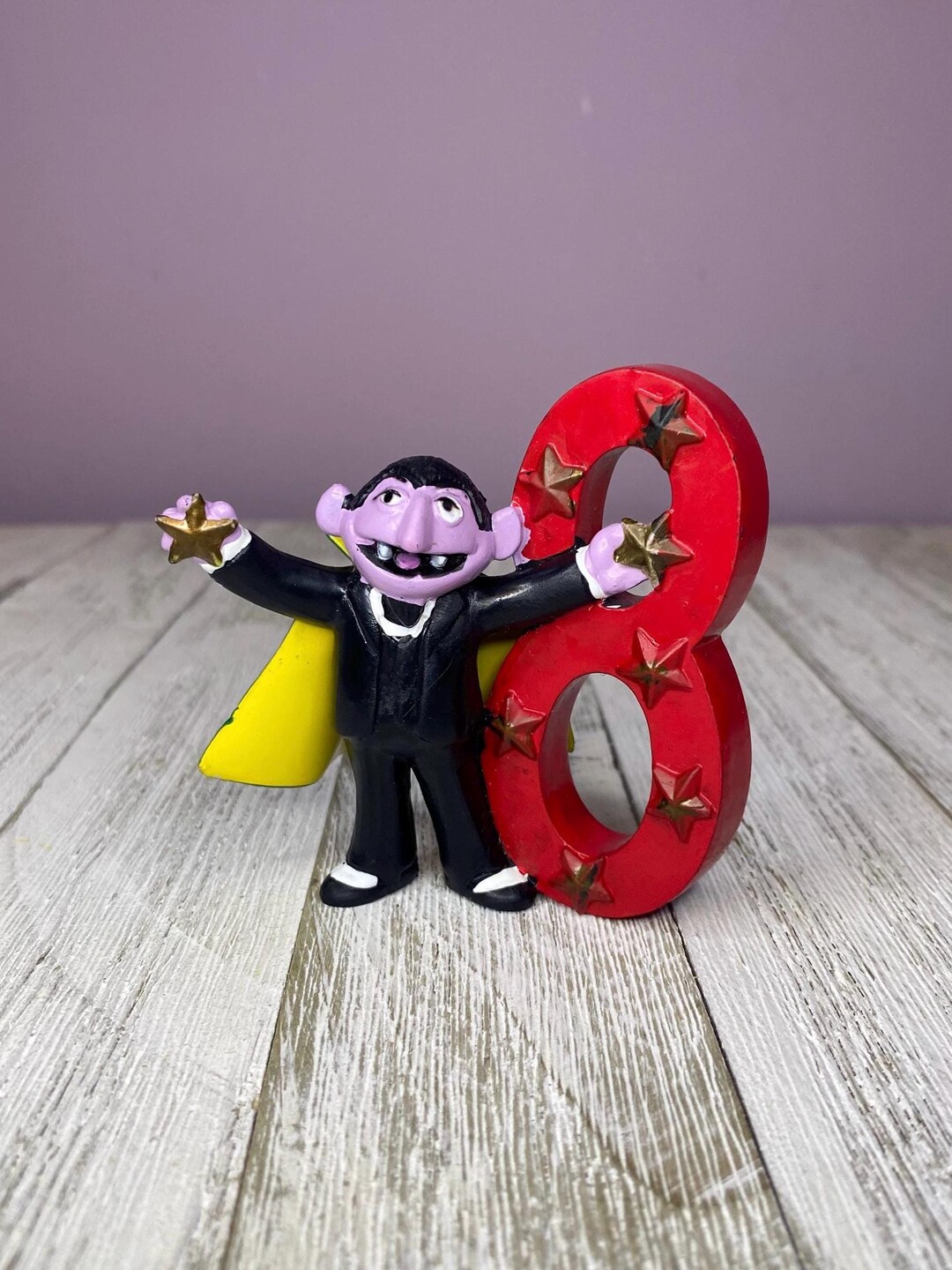 Sesame Street the Count #8 PVC Figure Cake Topper (applause, Jim Henson ...