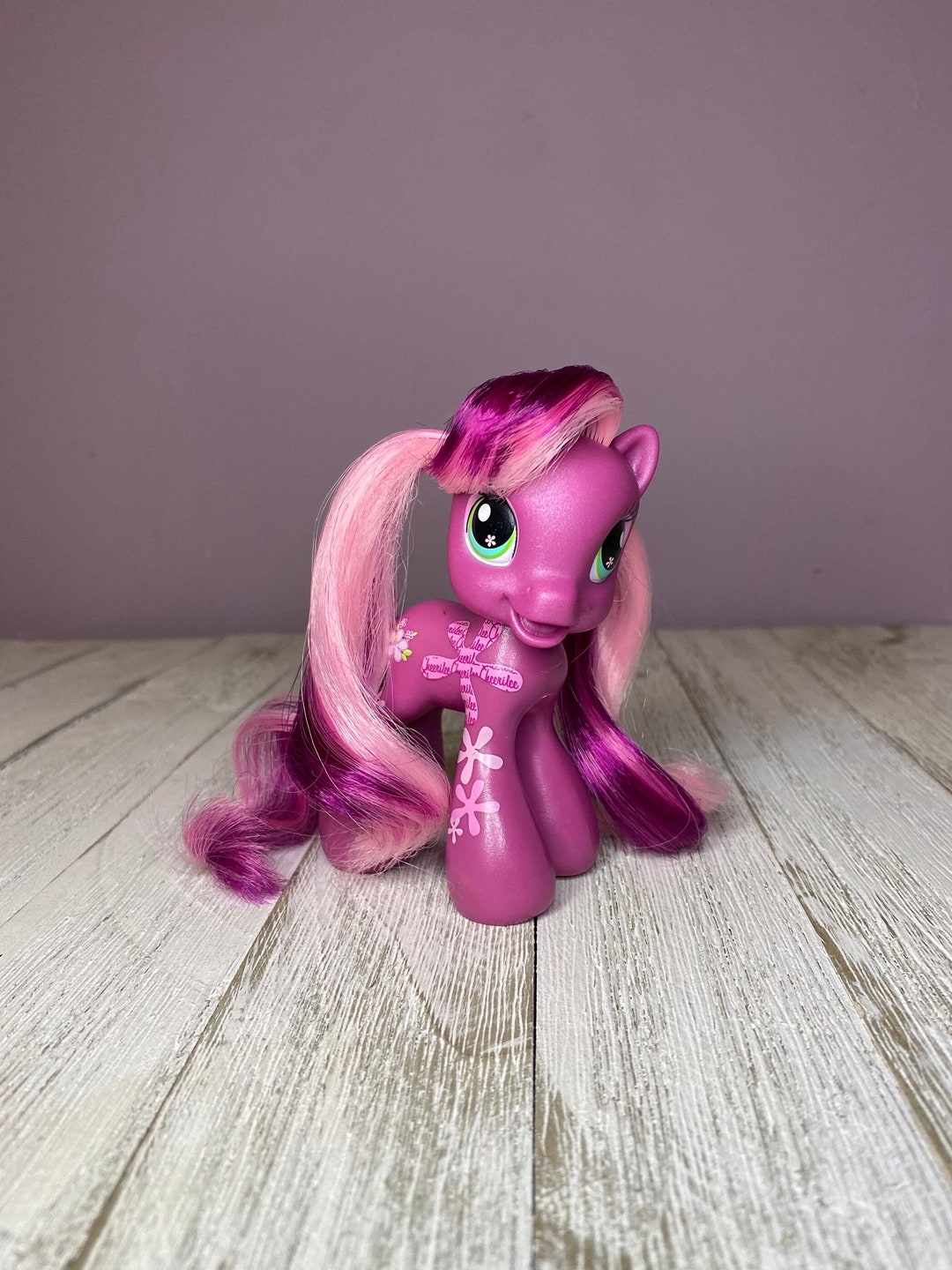 MLP G3.5 Cheerilee Brushable Pony, Pigtails 2008 Hasbro My Little Pony ...