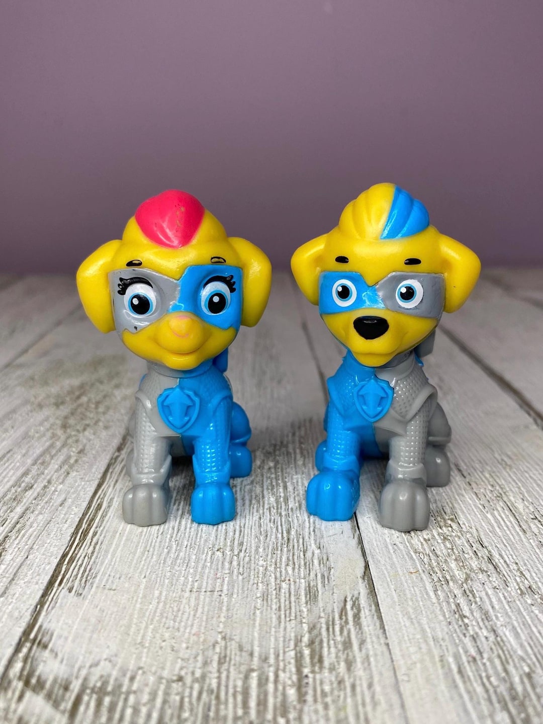 Paw Patrol Mighty Twins Ella and Tuck 2.5” Figures Mighty Paws (flaws ...