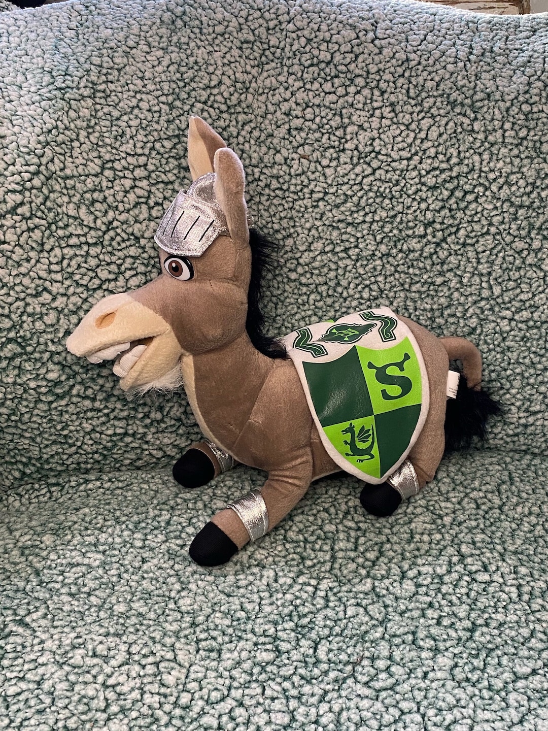 Dreamworks Shrek the Third Donkey Knight 12 Plush 2006 - Etsy