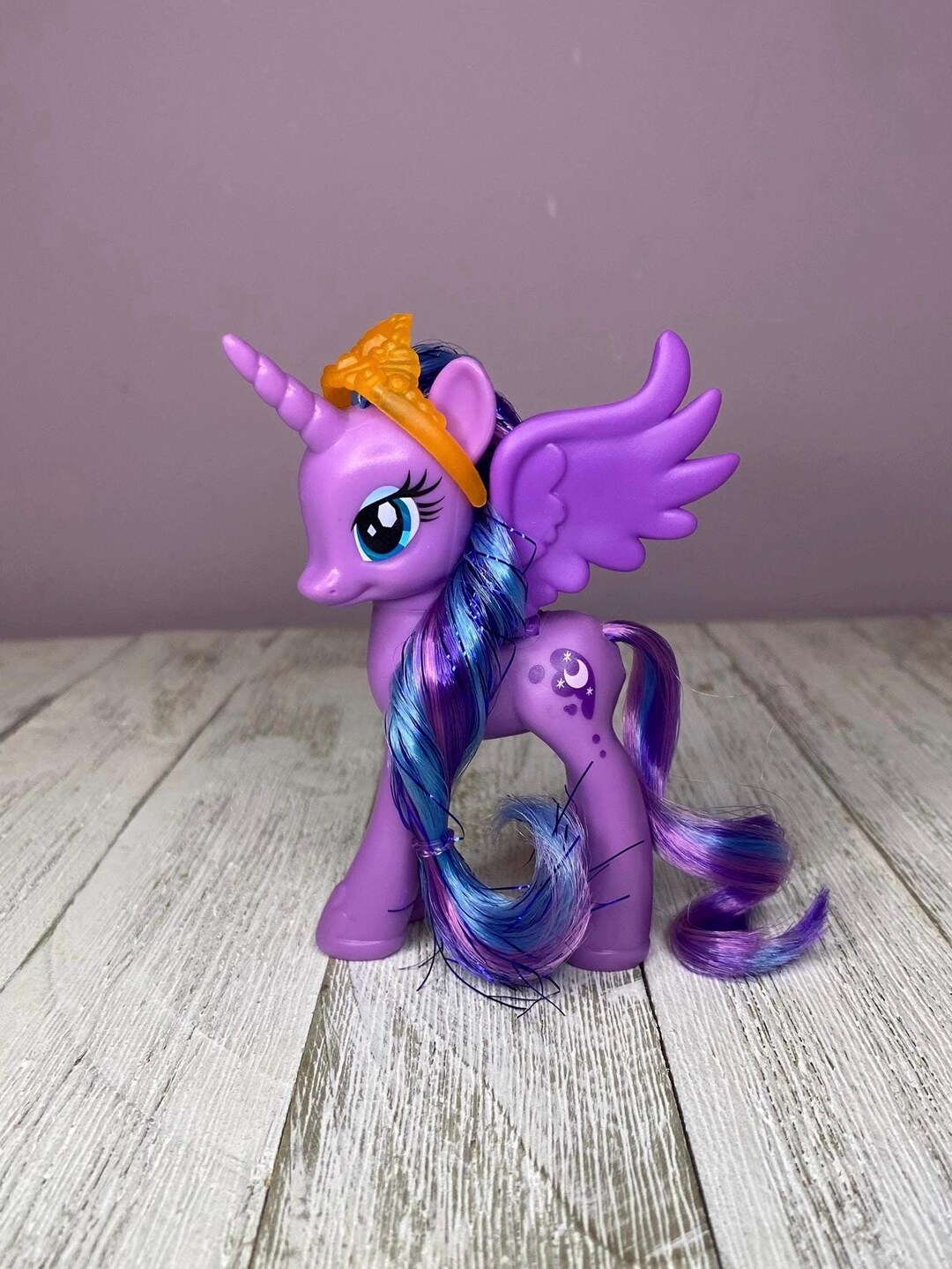 MLP G4 Princess Luna Crystal Empire Brushable Pony With Tinsel Hair (my ...
