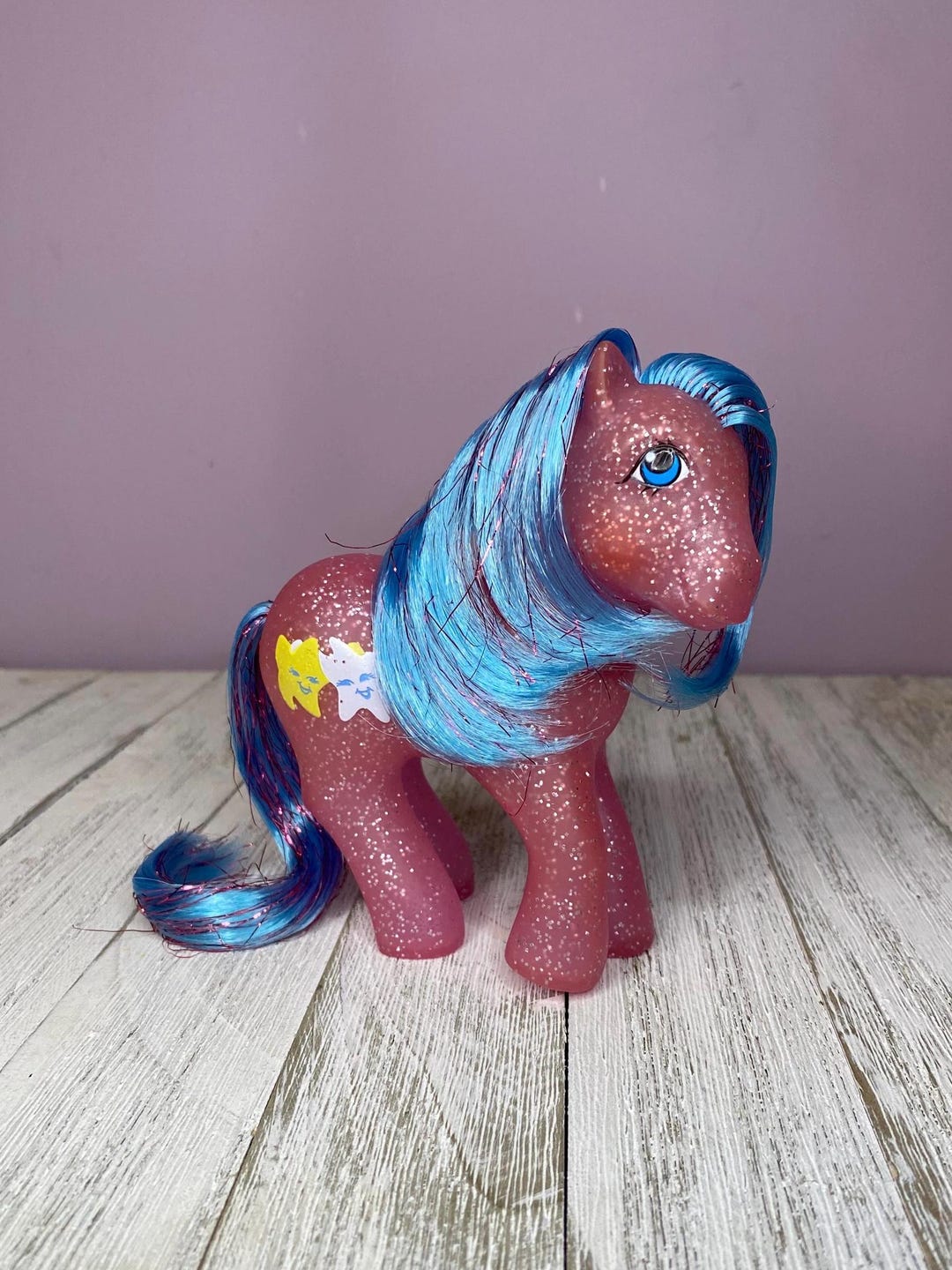 1987 MLP G1 Sparkle Pony Star Dancer Brushable With Tinsel Hair (my ...
