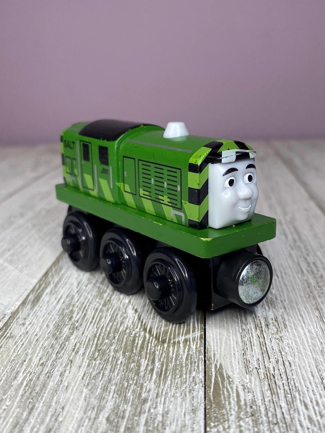 Thomas the Tank Engine and Friends Wooden Railway Green Salty 3” Wooden ...