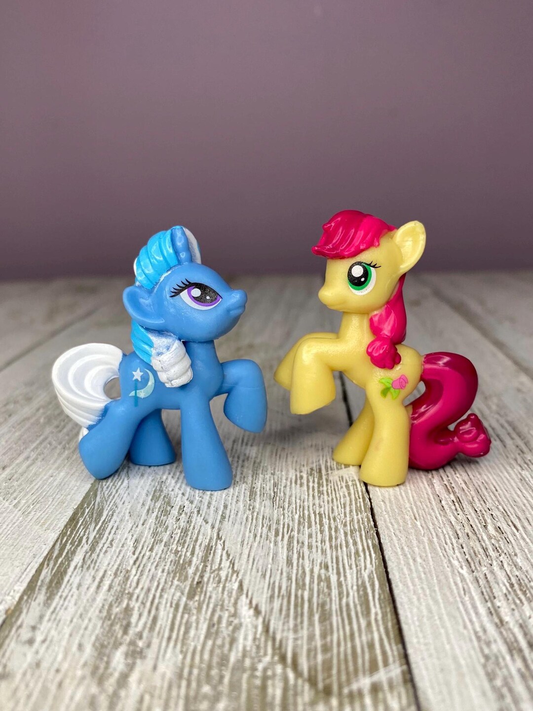 MLP G4 Blind Bag Trixie Lulamoon and Roseluck 2” Mini Figures (hasbro ...