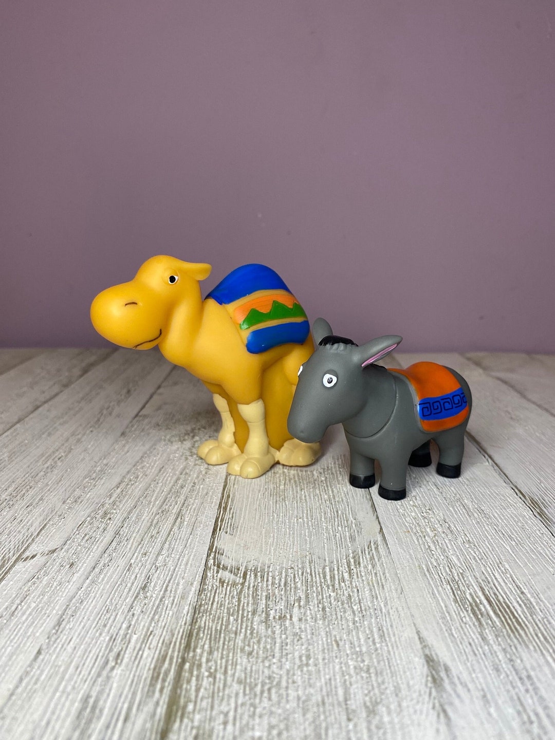 Veggietales Christmas Nativity Animals Camel and Donkey - Etsy