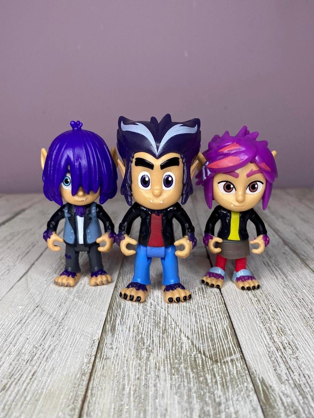 PJ Masks Villians Wolfie Kids 3” Figures Howler, Rip, Kevin (just Play ...