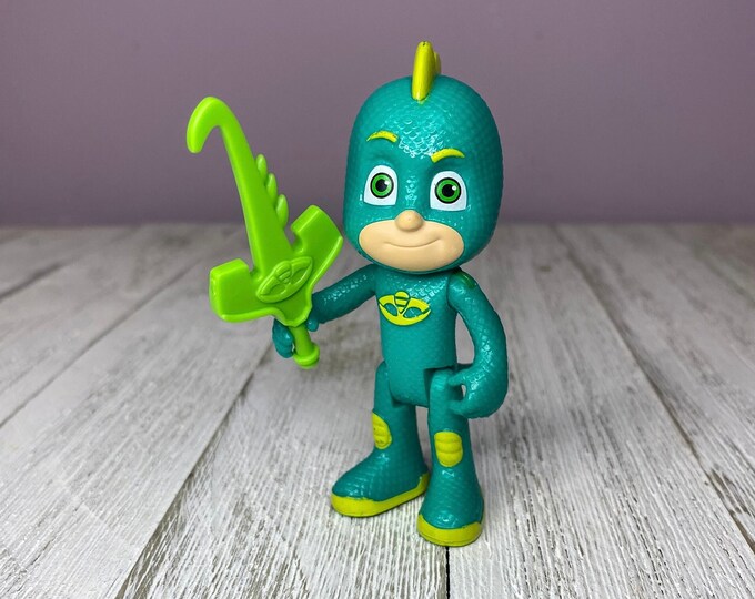 PJ Masks Gekko Figure With Sword Accessory - Etsy
