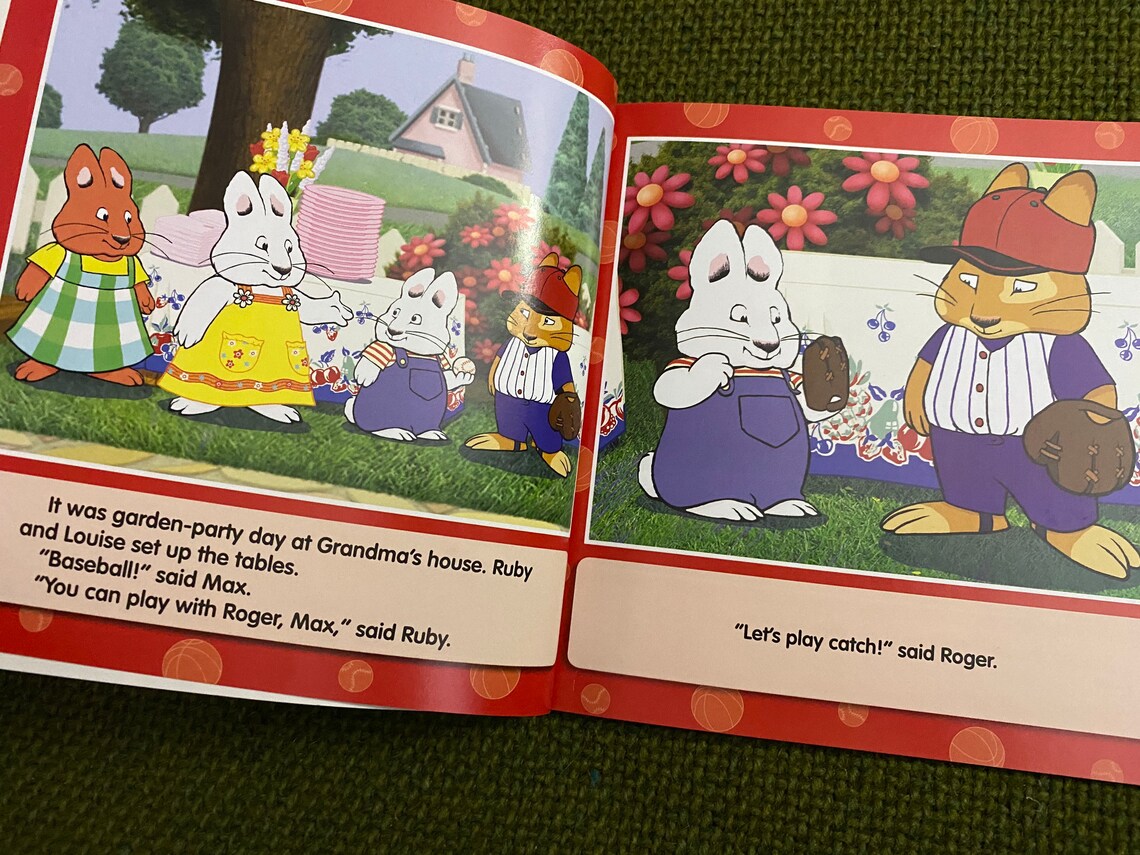 Max and Ruby Three Sporty Bunny Tales Book grosset and Dunlap | Etsy UK
