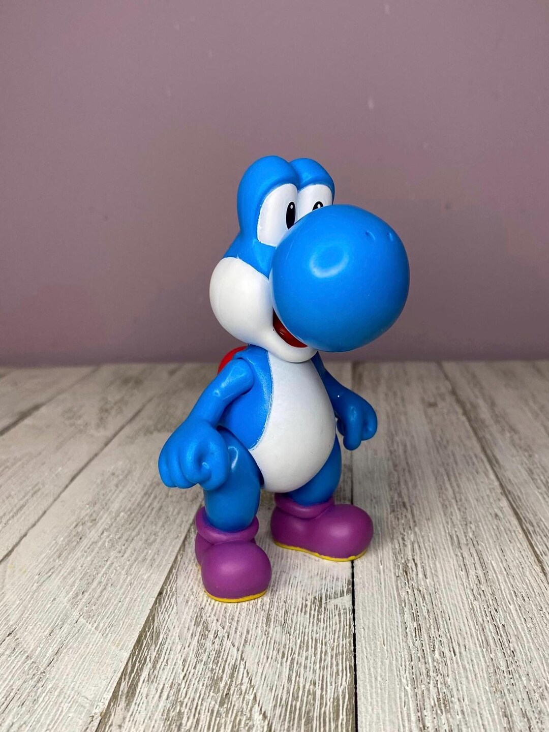 Super Mario Light Blue Yoshi 5” Jointed Figure (jakks Pacific) World of ...