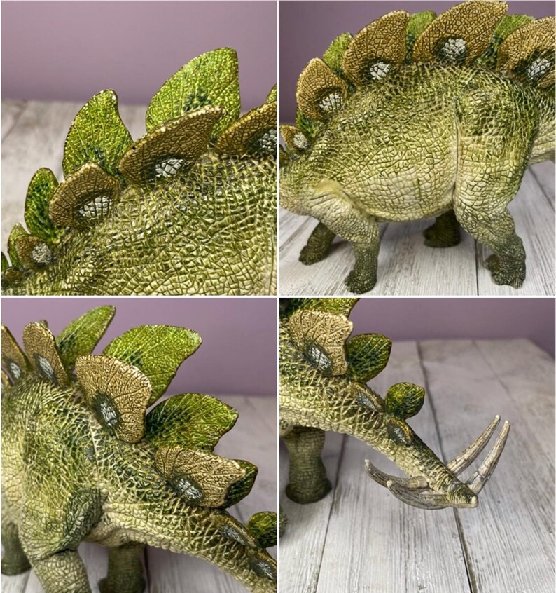 PAPO Stegosaurus Dinosaur 8” Figure Figurine Model (2005 PAPO) Flaws ...