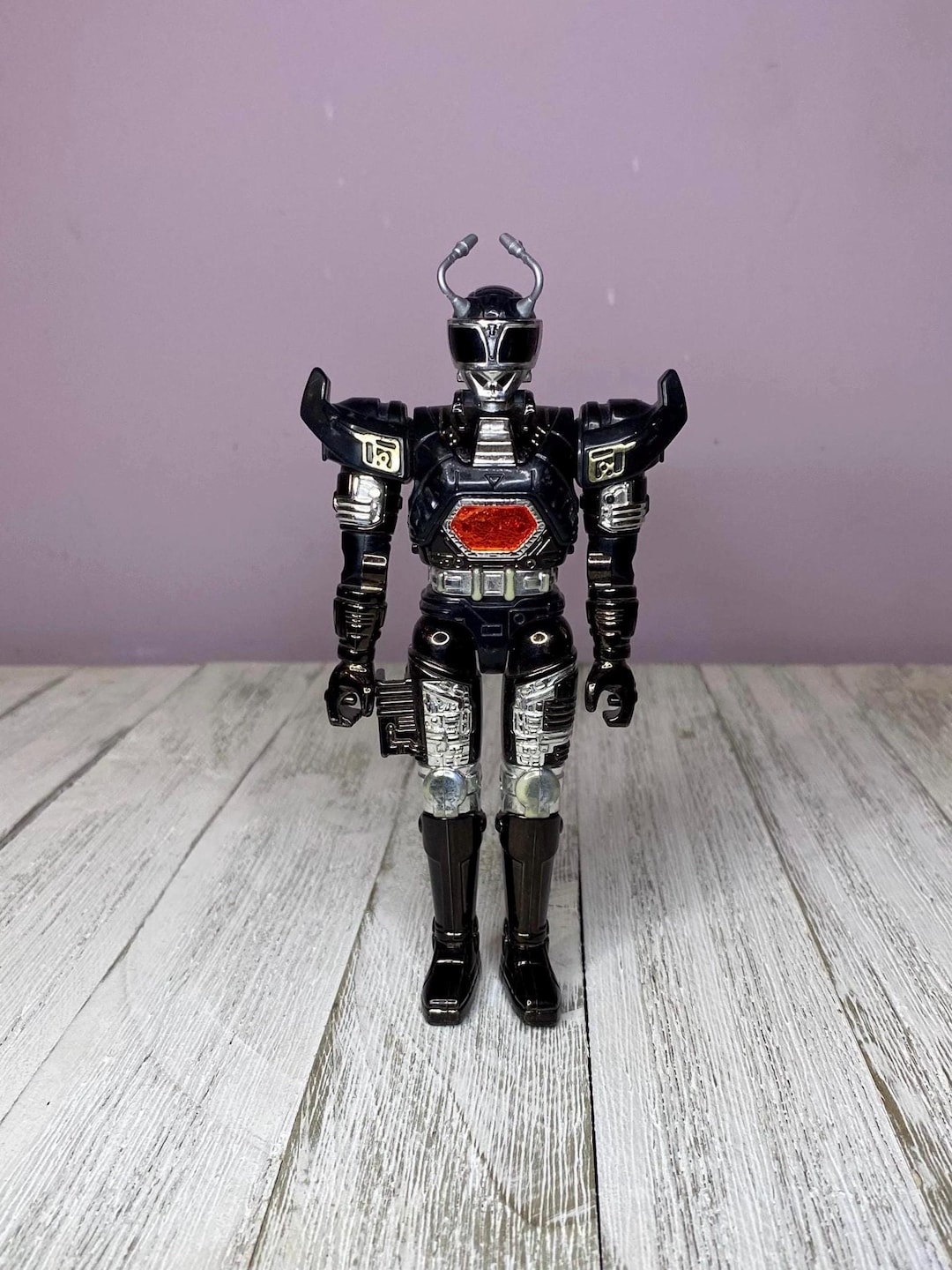 Beetleborgs Shadowborg Black and Silver 6 Articulated Action Figure ...