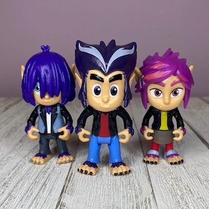 PJ Masks Villians Wolfie Kids 3 Figures Howler, Rip, Kevin just Play PJ ...