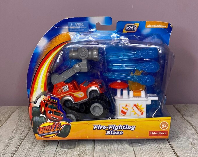 Blaze and the Monster Machines Fire-fighting Blaze Set Diecast Vehicle ...