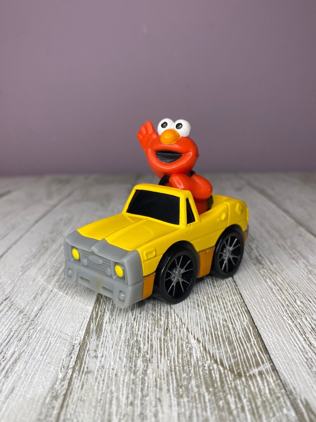 Sesame Street Elmo Yellow Car Vehicle Metal Diecast 2008 Sesame Street ...