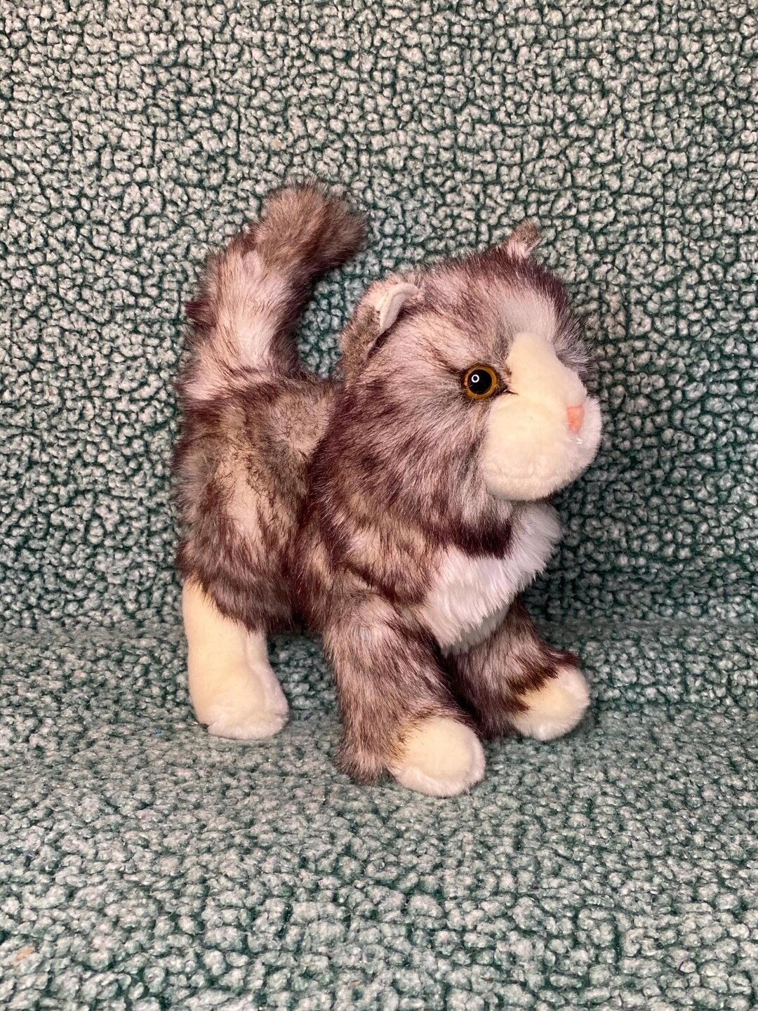 Douglas the Cuddle Toy #1864 Gizmo Long Hair Realistic Cat 10” Plush ...
