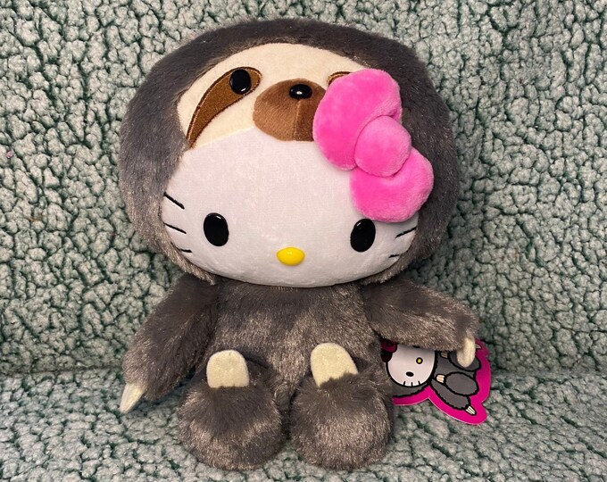 Hello Kitty Dressed as a Sloth 8” Plush W/tag (sanrio) Hello Kitty ...