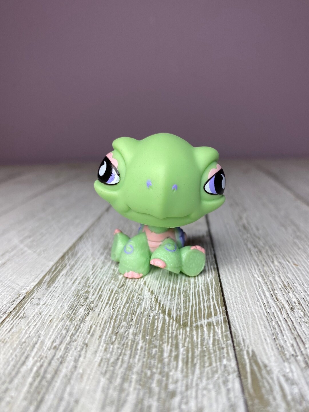 LPS #922 Turtle W/purple and Pink Shell (2008 Hasbro, Littlest Pet Shop ...