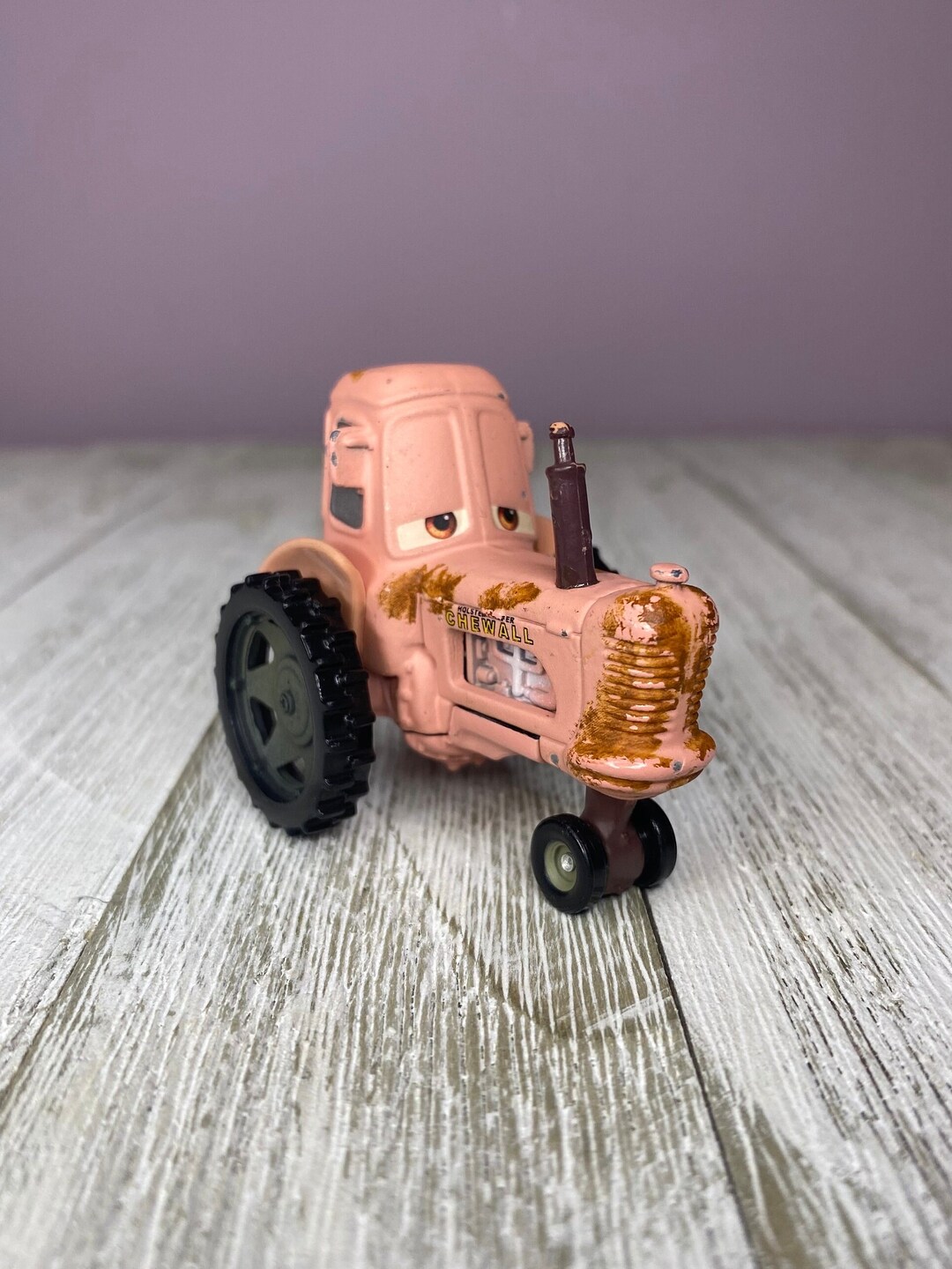 Disney Pixar Cars Chewall Tractor Cow Holstein Heifer 2” Diecast ...