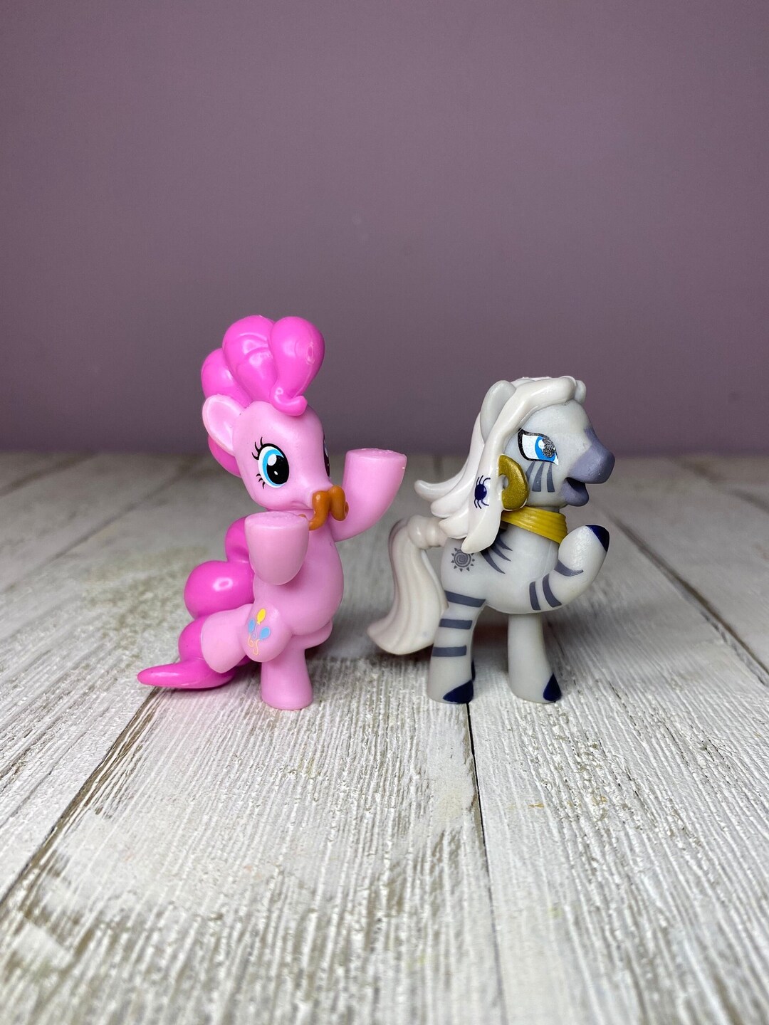MLP G4 Pinkie Pie W/mustashe and Nightmare Zecora Mini Blind Bag PVC ...