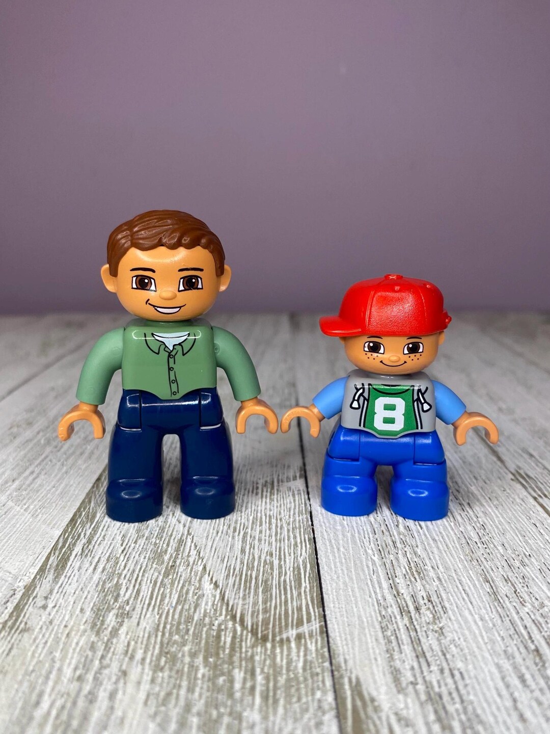 LEGO Duplo Dad and Little Boy With Freckles Figures, Lego Duplo People ...