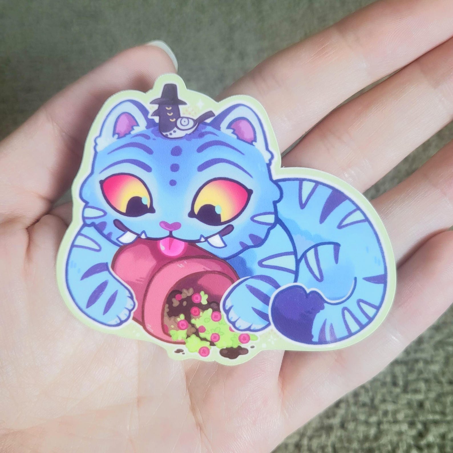 Derpy Tiger & Sus Magpie Sticker || Silly Demon Hunter Girls Cartoon ...