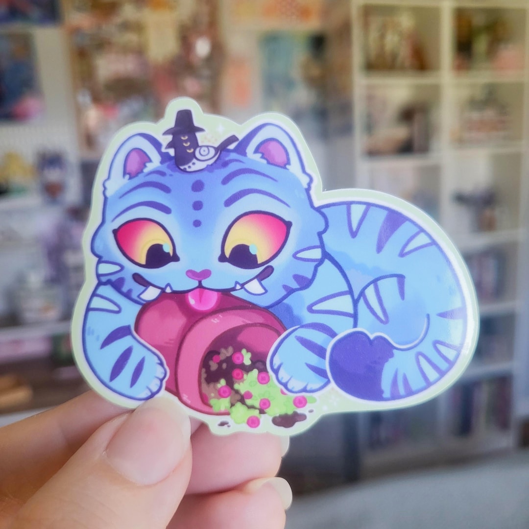 Derpy Tiger & Sus Magpie Sticker || Silly Demon Hunter Girls Cartoon ...