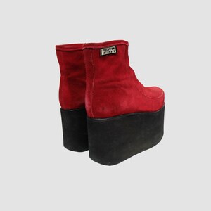 Vintage 90s Red Platform Shoes size UK 4 EU 37 US 6.5 - Etsy
