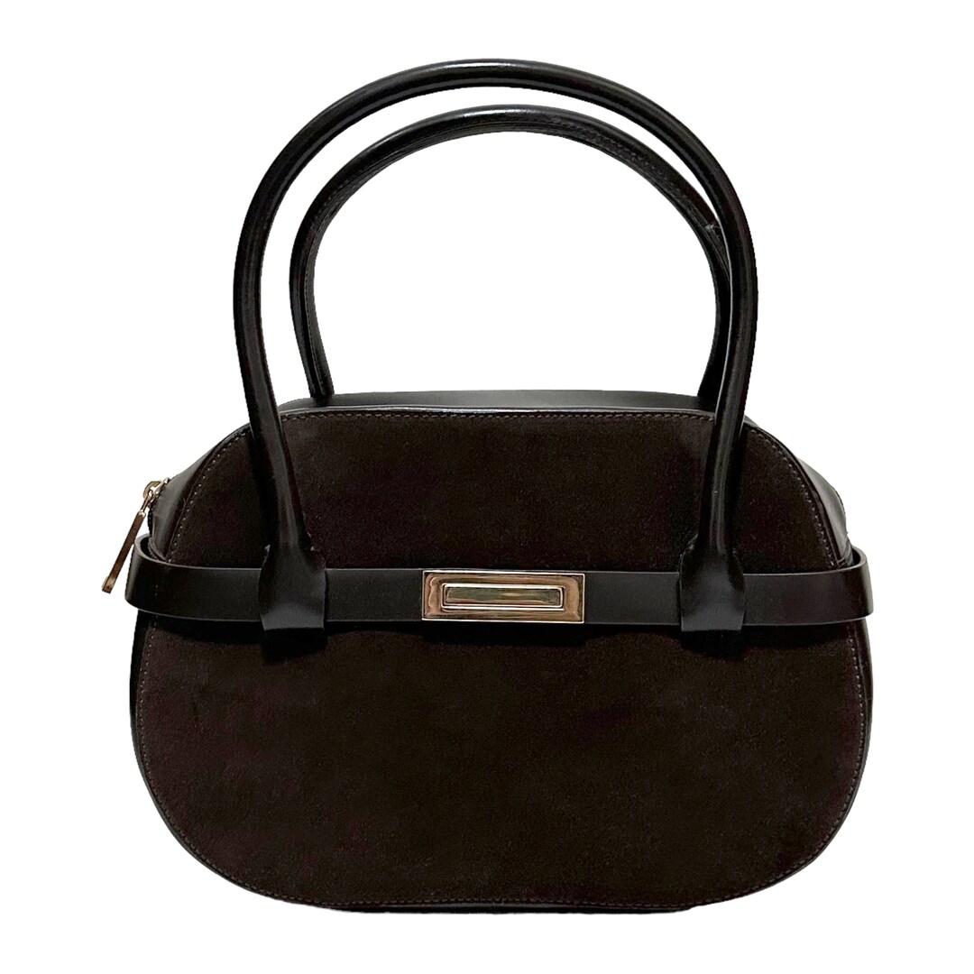 Vintage 90s 'ferre' Brown Leather Handbag - Etsy