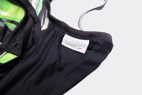 Vintage 00s 'Speedo' Green One-Piece Swimsuit - Gem