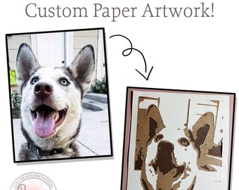 Dog collage portrait | Etsy