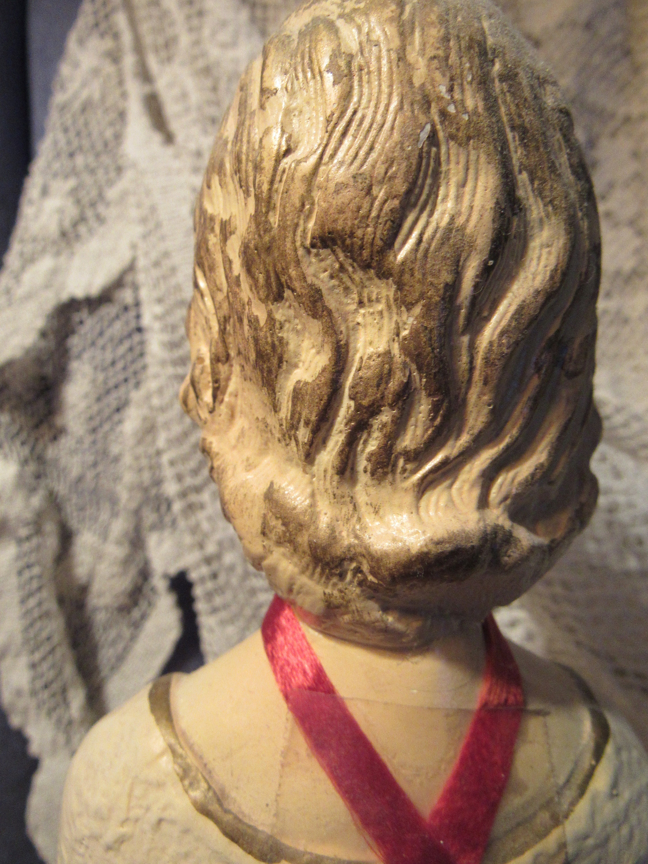 Vintage Chalkware Lady Lamp - Etsy