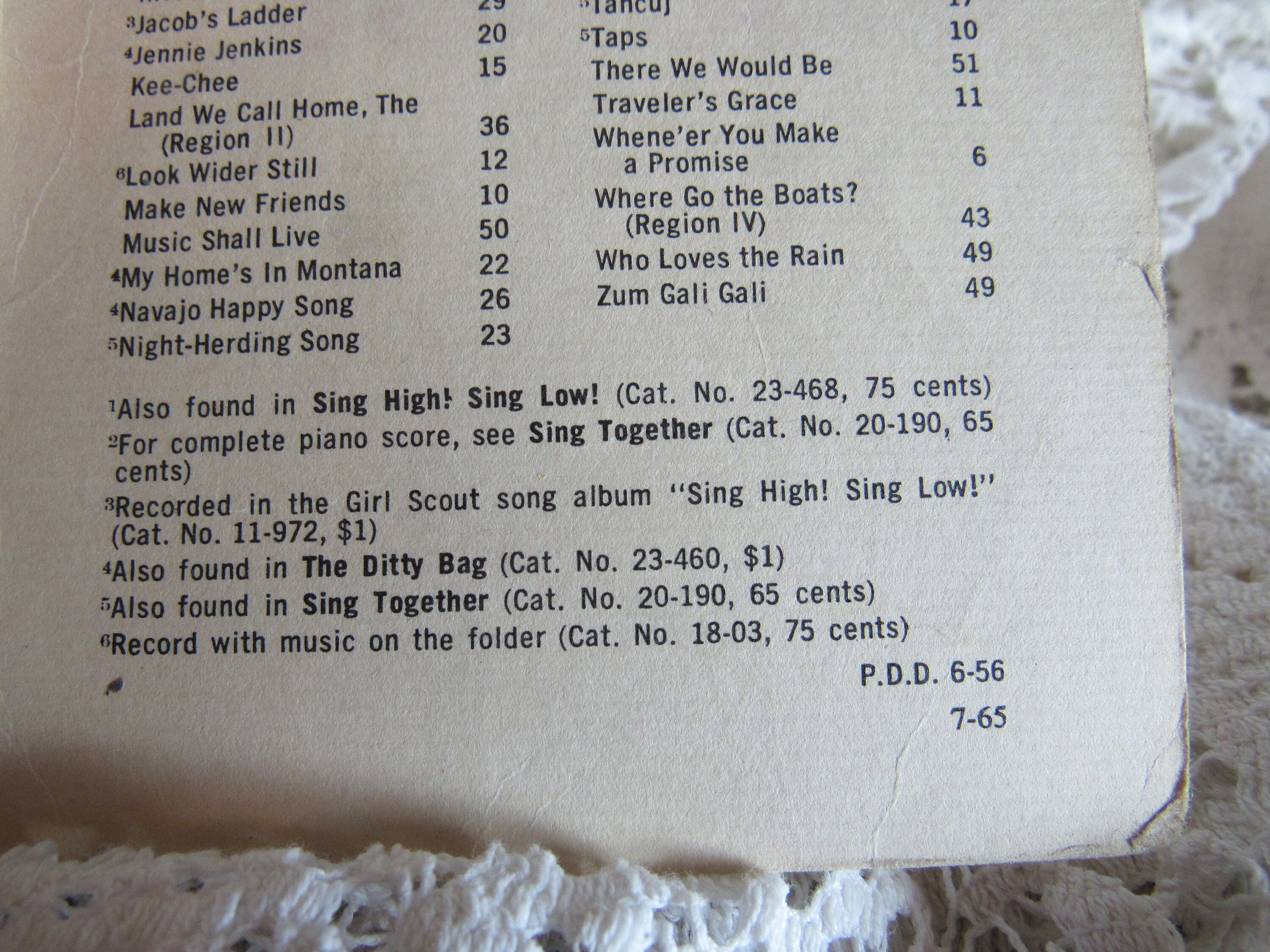 Vintage Girl Scout Pocket Songbook - Etsy