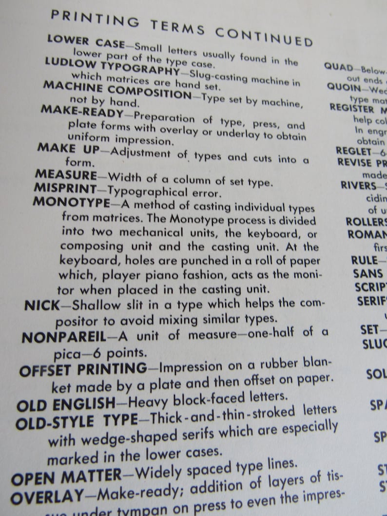 Vintage Type Specimens for Layout Printing - Etsy