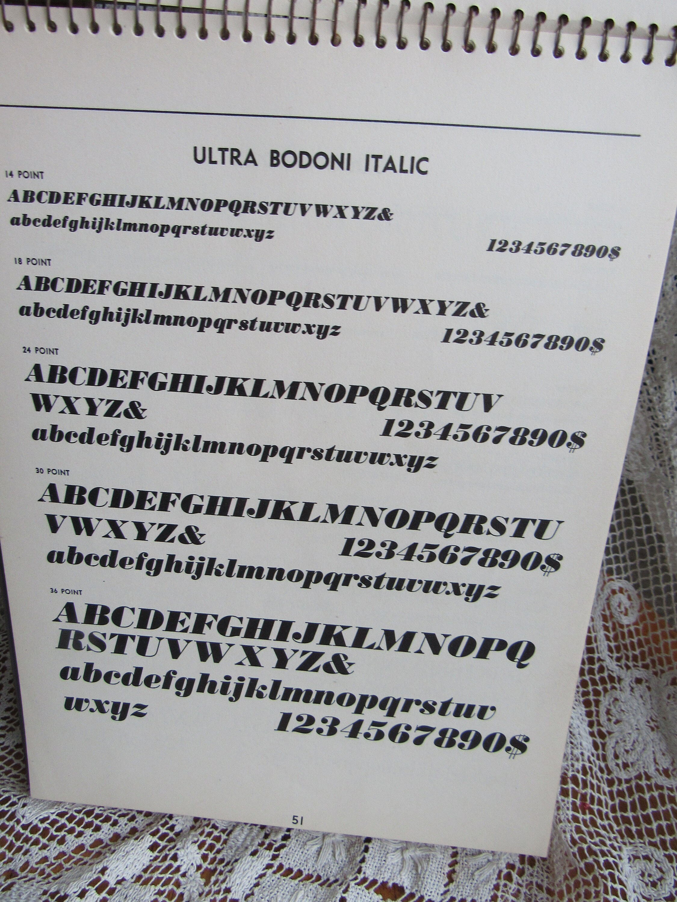 Vintage Type Specimens for Layout Printing - Etsy