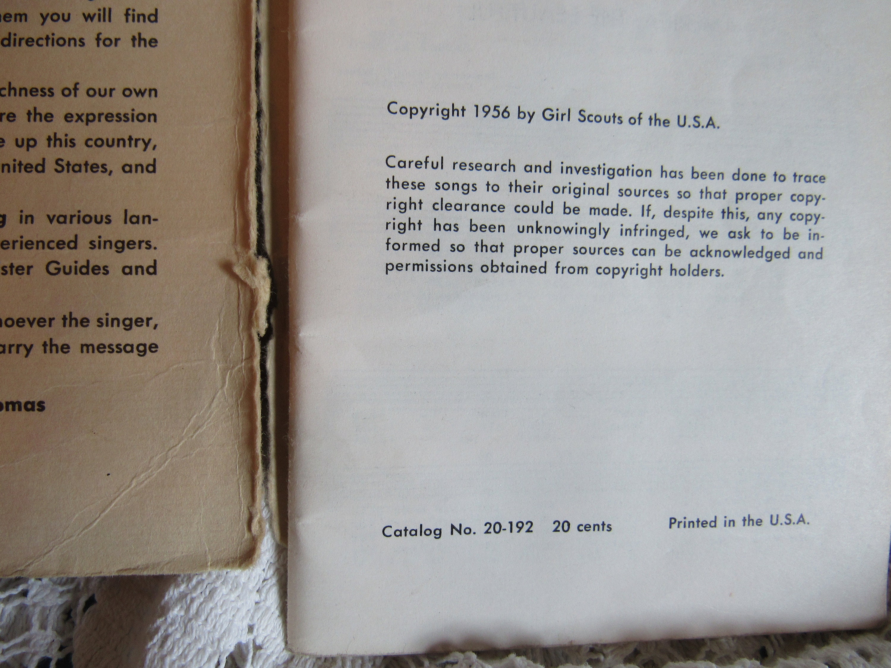 Vintage Girl Scout Pocket Songbook - Etsy