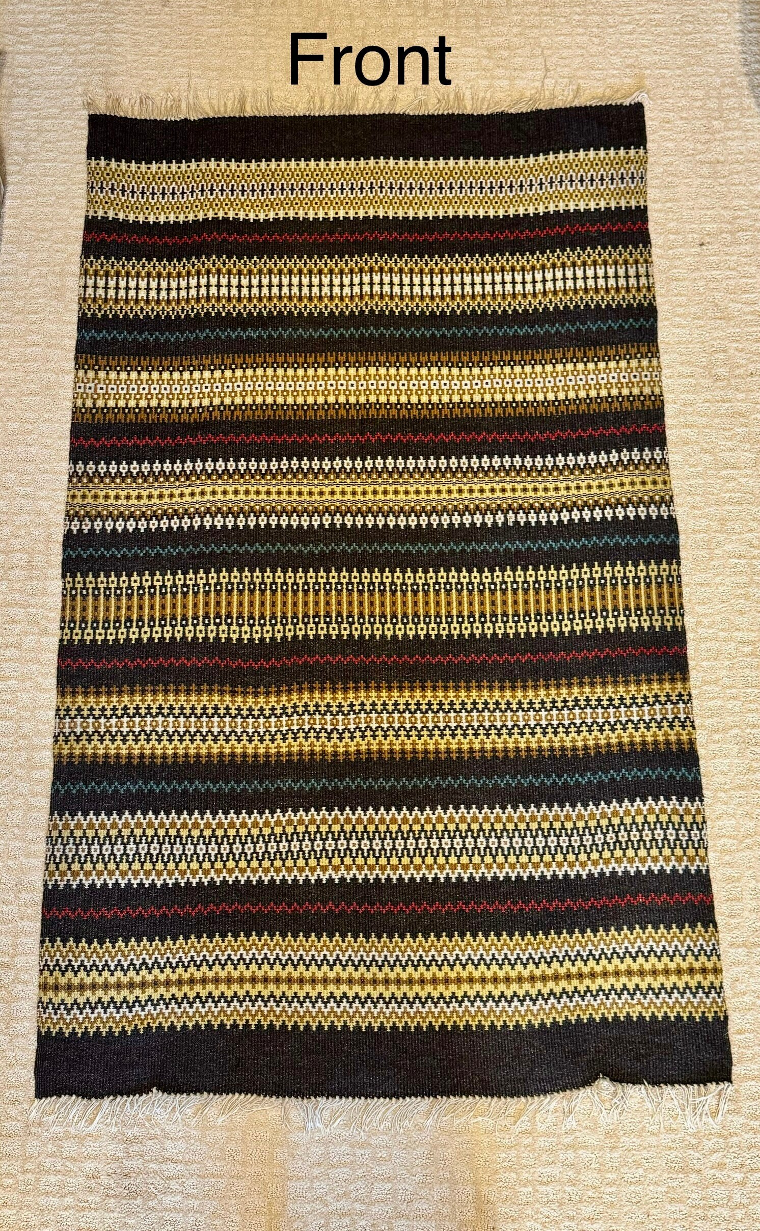 Antique Swedish Wool Rug - Etsy