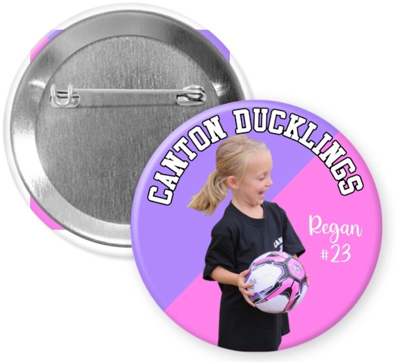 Sports Team Button Personalized Pins for School Teams Team - Etsy