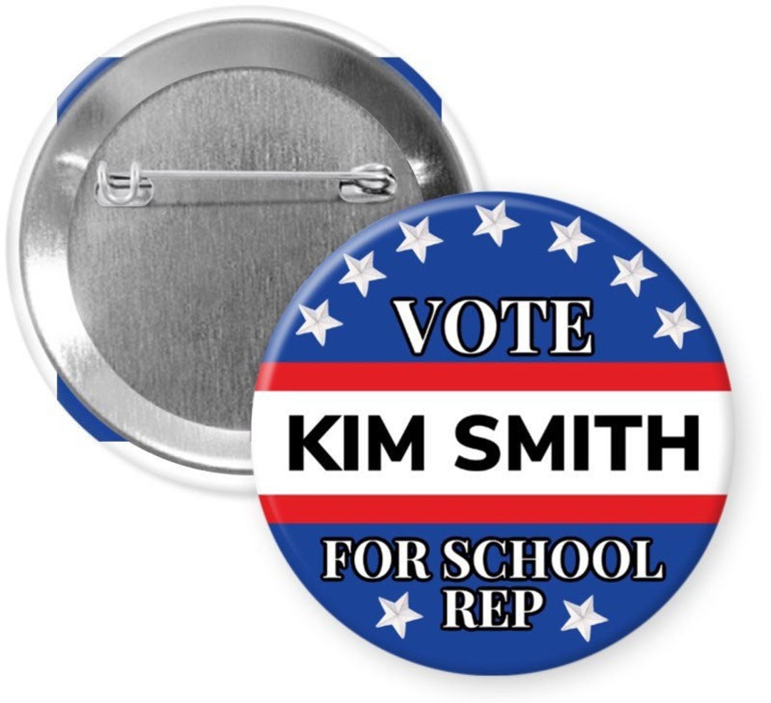 Campaign Election 3” Button Pinback | Election Button | Election Swag ...