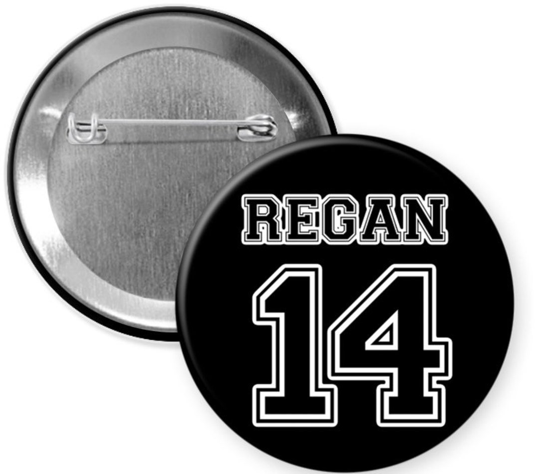 Sports Team Button, Personalized Pins for School Teams, Team Mom Dad ...