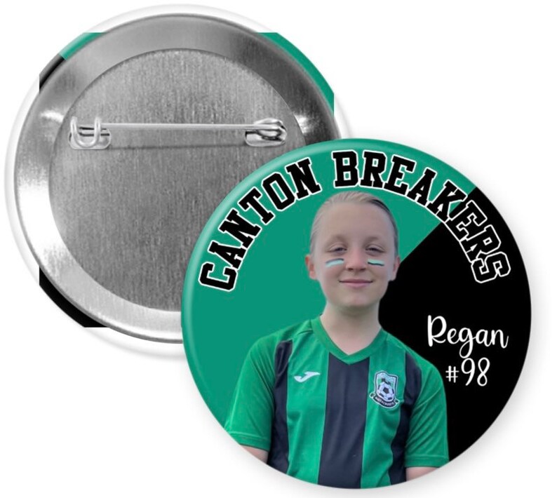 Sports Team Button Personalized Pins for School Teams Team - Etsy